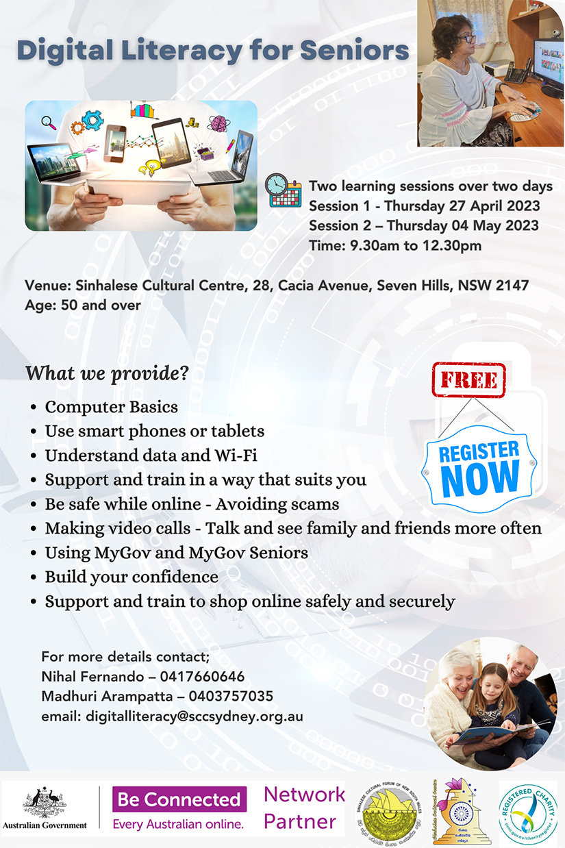 Digital Literacy for Seniors – Register Now! – Ozlanka