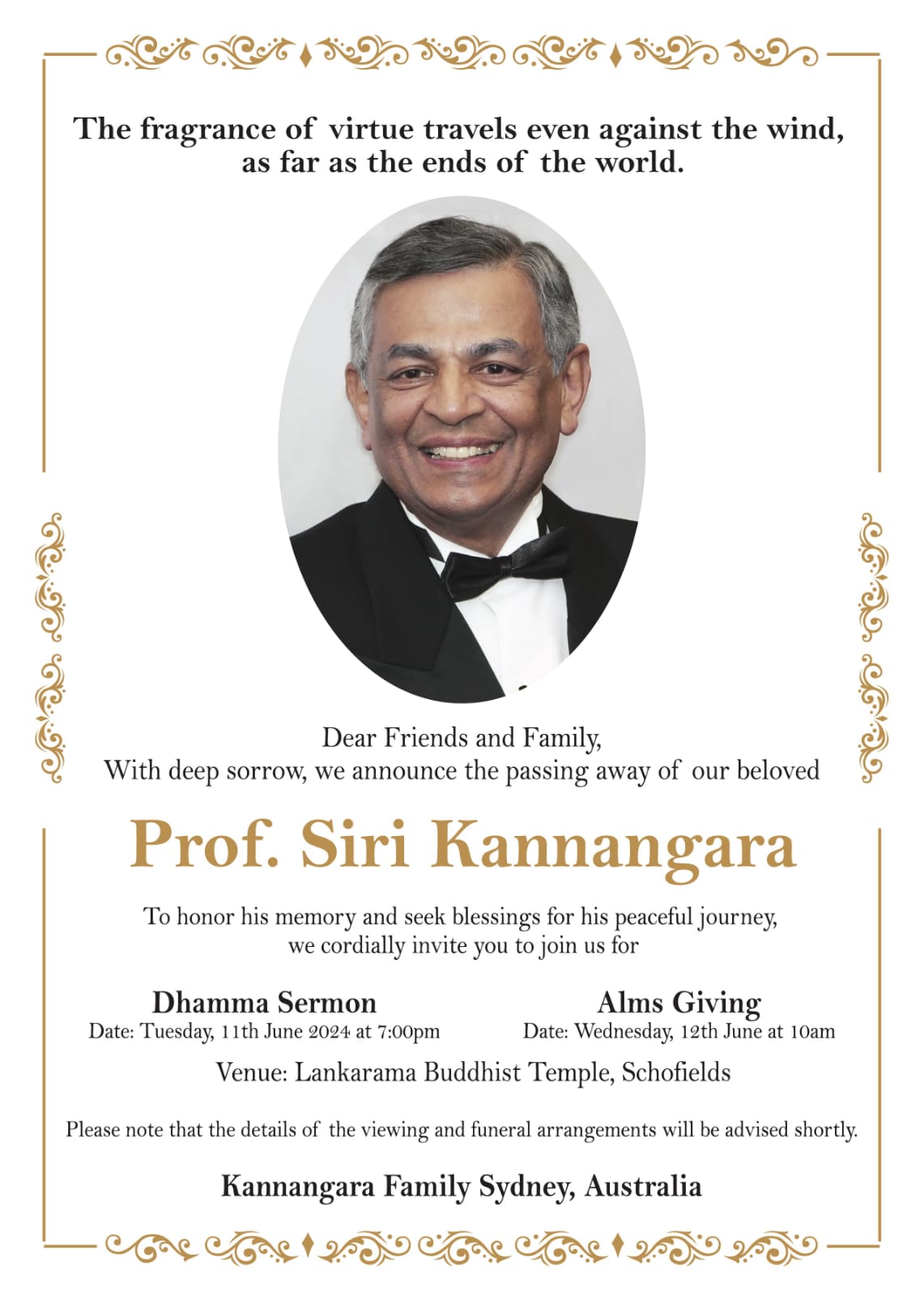 Prof. Siri Kannangara – Ozlanka